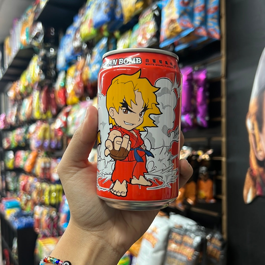 Ocean Bomb Street Fighter Ken Sparkling Tea Collectible Can – Where ...