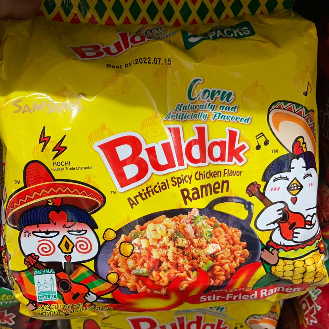 Buldak Spicy Corn Ramen Pack (Korea) – Where Locals Snack